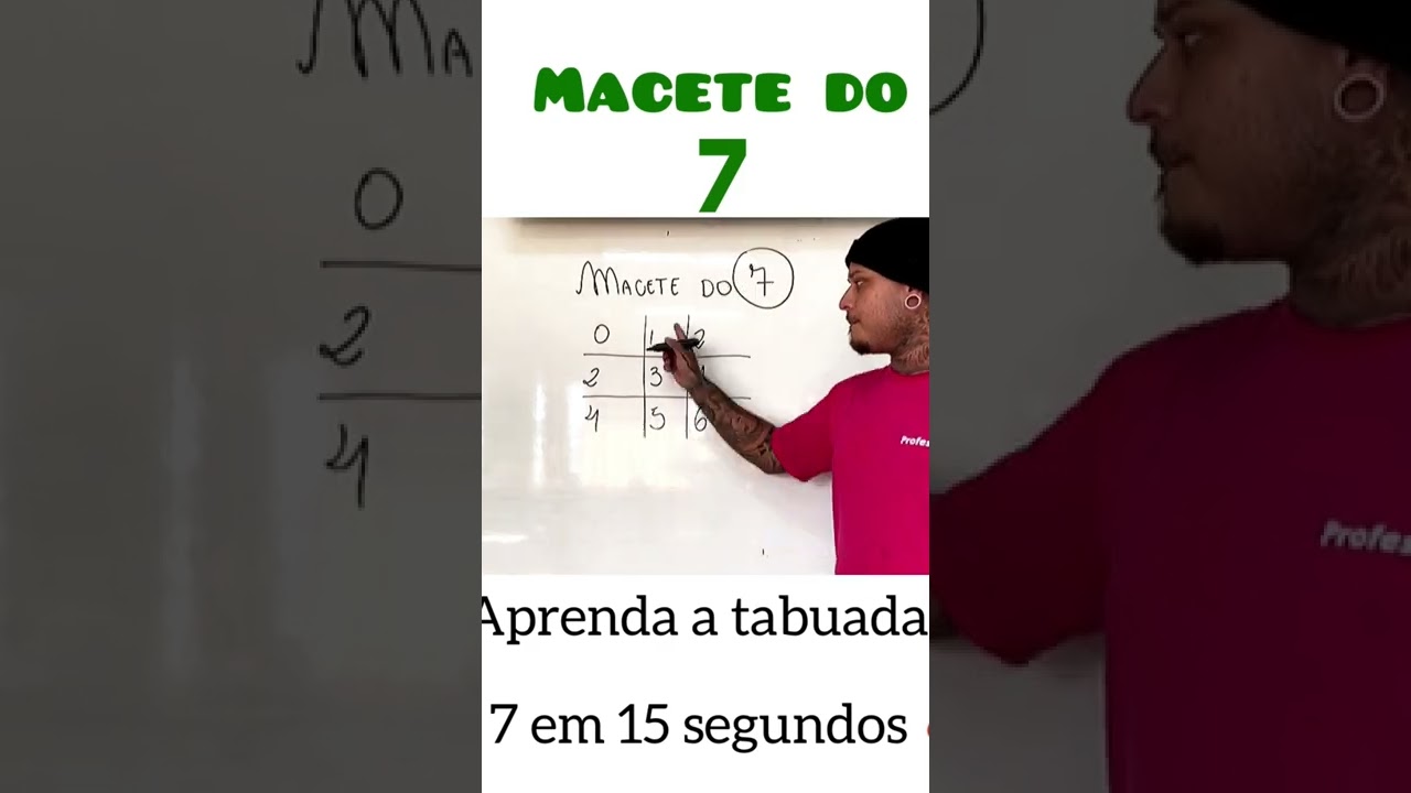 Macete do 7 🔥 #matematica #tabuada #macetes #dicas #matemáticabásica # ...